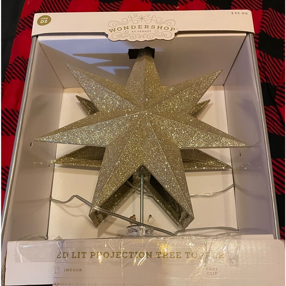 Wondershop | Holiday | Led Projection Tree Topper Star Nwt | Poshmark